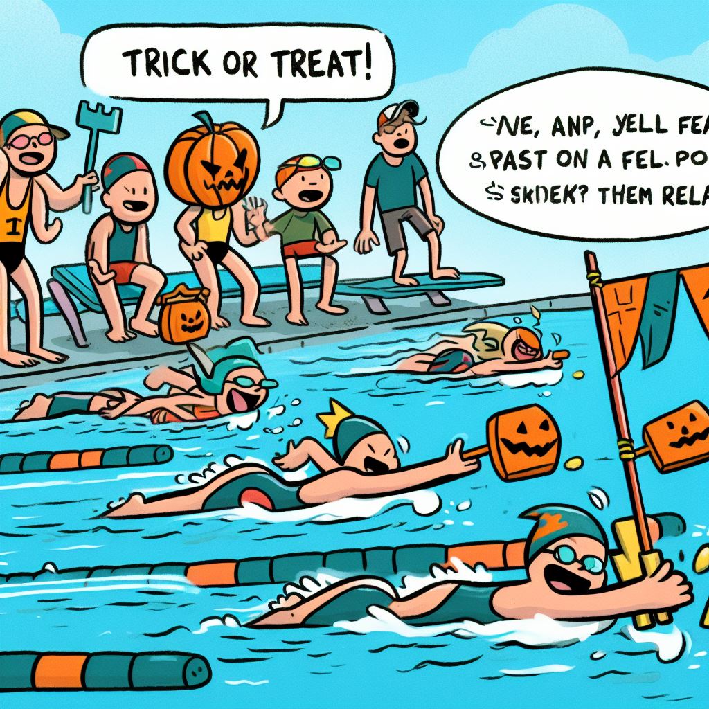 Swimming Game – Halloween Practice with Coach Drake