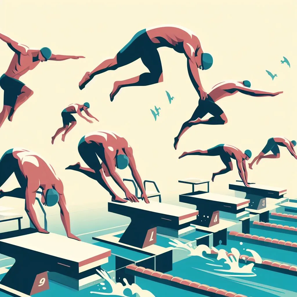 Swimming Game – 6 Jumps from the blocks – Swimming Ideas