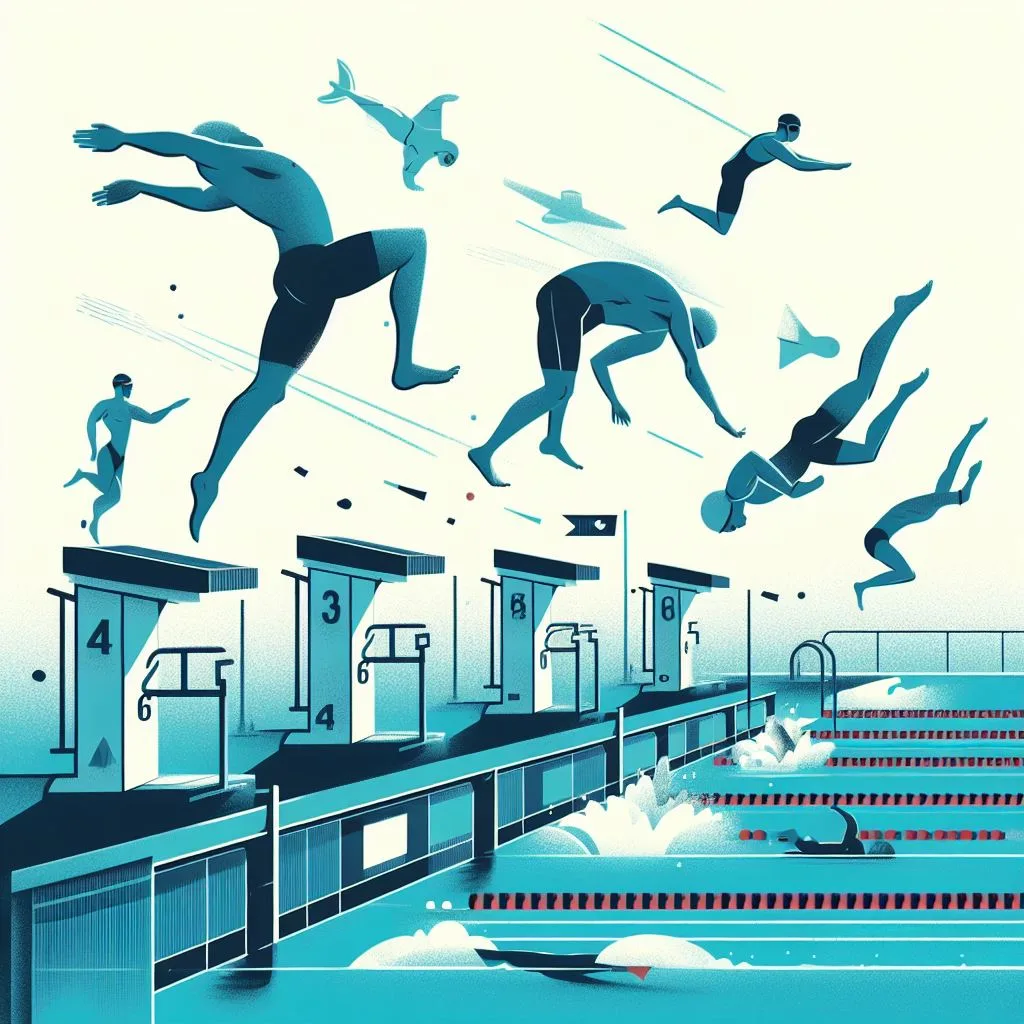 Swimming Game – 6 Jumps from the blocks – Swimming Ideas