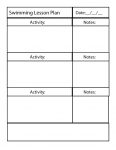 Swimming Lessons Plan – Swim Lesson Plan Template – Swimming Ideas
