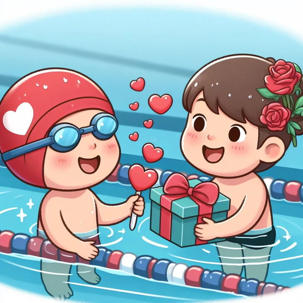 Swimming Game – Challenge: Giving Love; your favorite toy – Swimming Ideas
